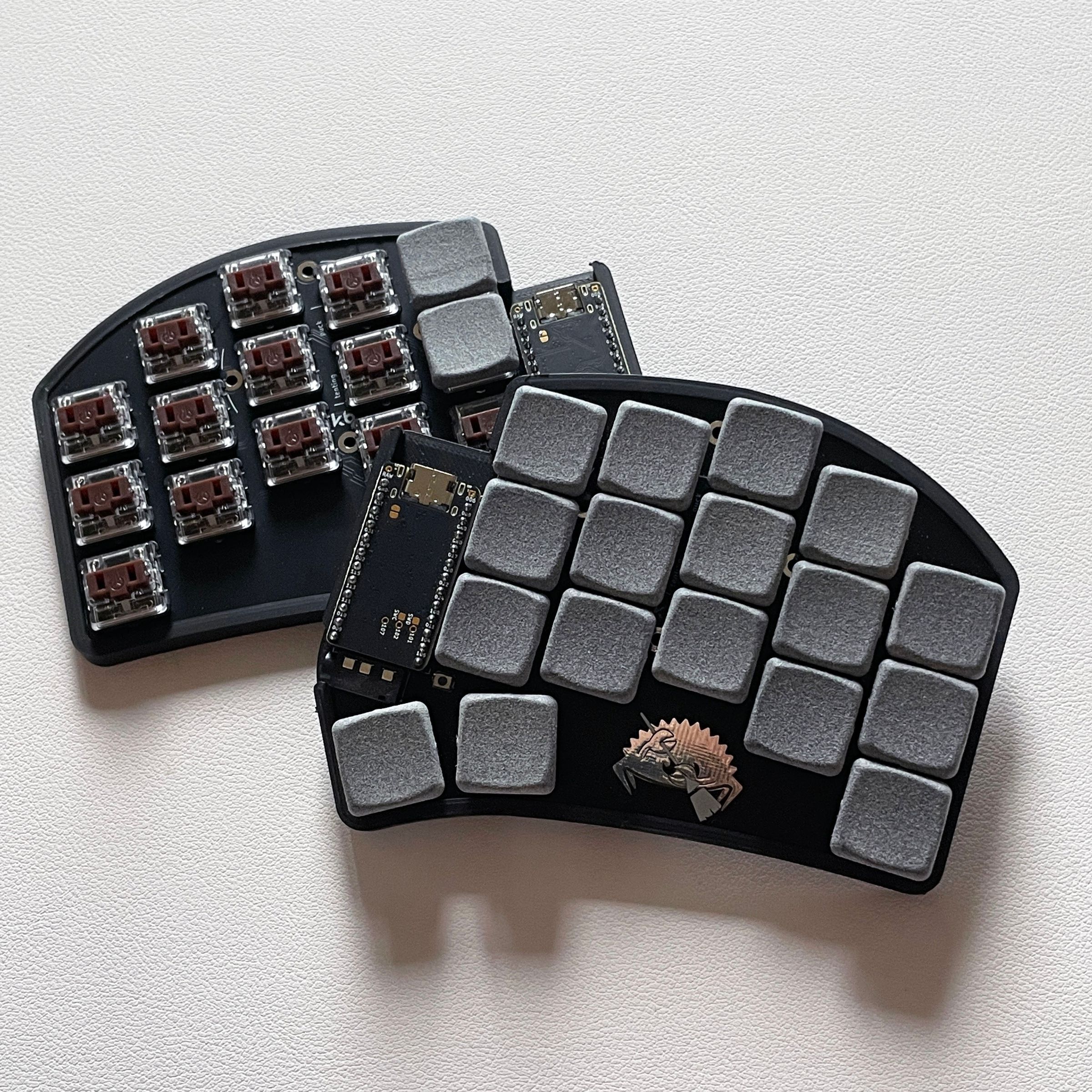 Ferris Sweep v2.2 Pre-Assembled with 3D Printed Nylon Low Profile Keycap