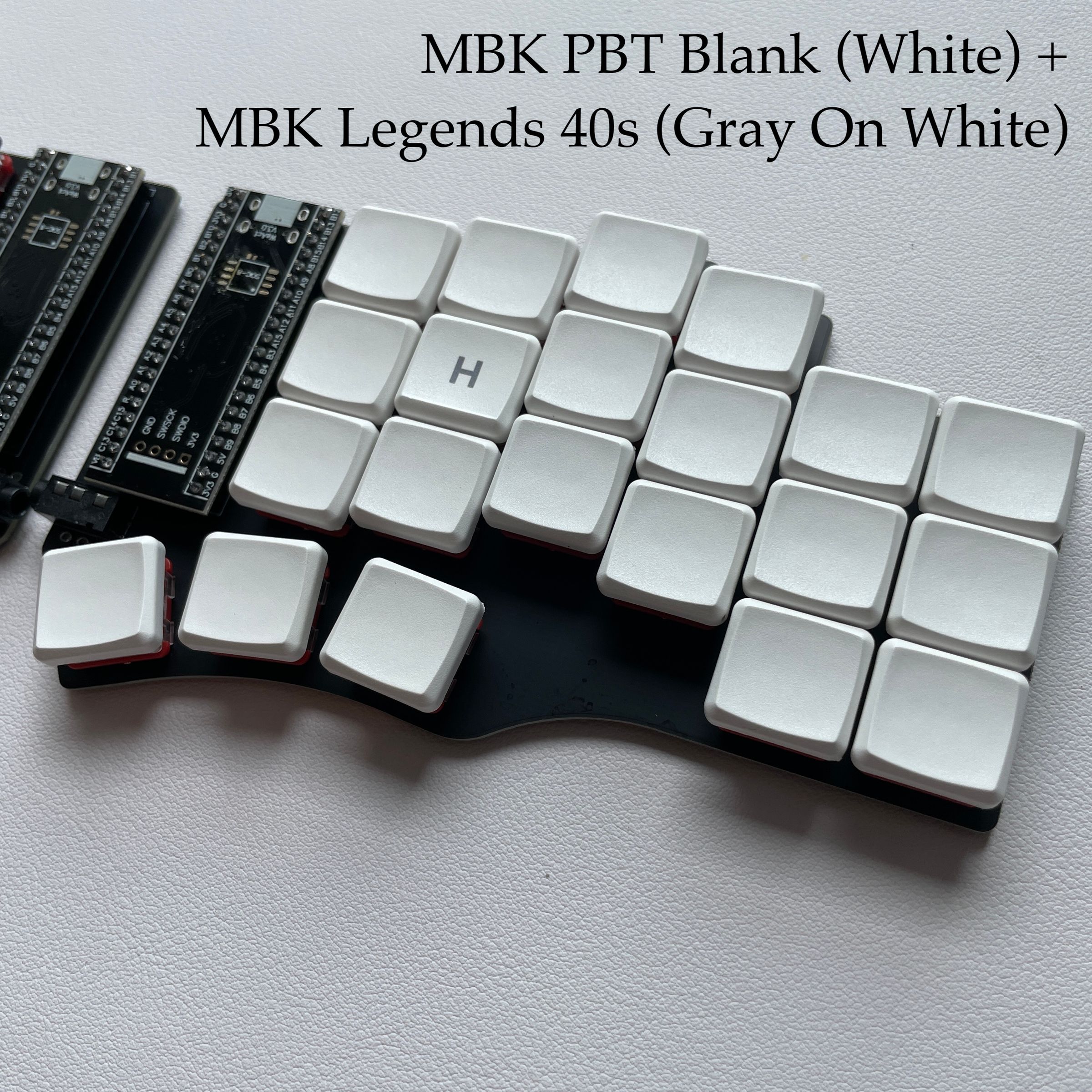 Combining Choc Spacing Blank Keycaps with MBK Legend Homing Keys on a ...